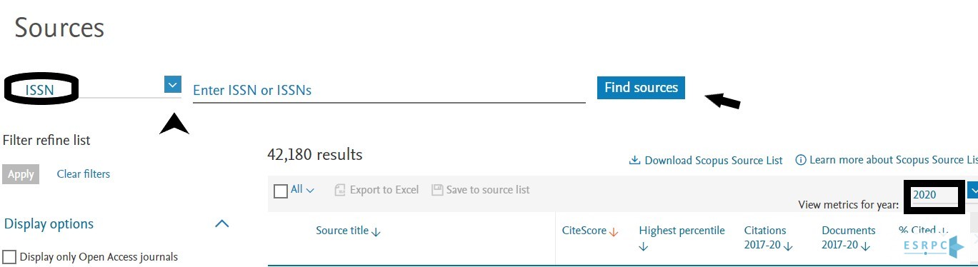 كيفية التعرف على مجلة سكوبس Scopus | ESRPC